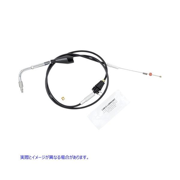 バーネット 1013041001  ドラッグスペシャリティーズ DS-223544 DS223544 BLACK VINYL THROTTLE AND IDLE CABLES IDLE CABLE CRUIS02-07FLHR  BARNETT