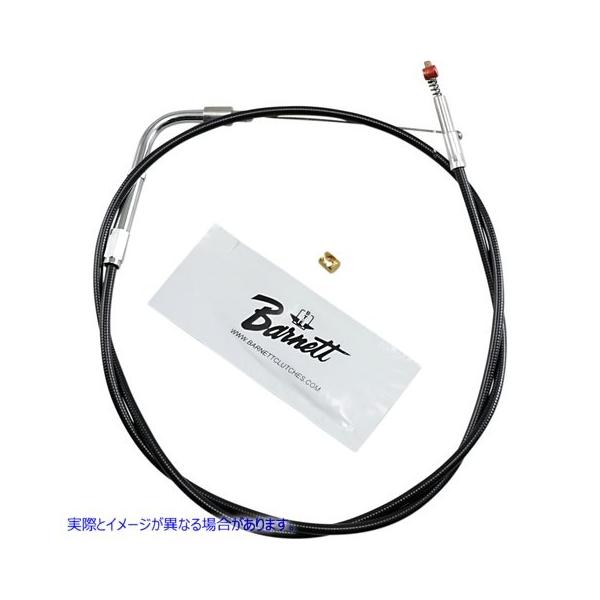 バーネット 101304001206  ドラッグスペシャリティーズ DS-223595 DS223595 BLACK VINYL THROTTLE AND IDLE CABLES IDLE CABLE+6"01-10 FXST/I  BAR...