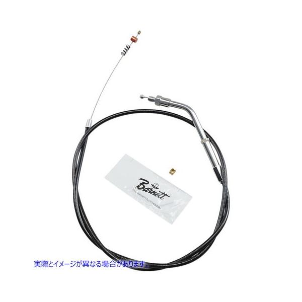 バーネット 1013040005  ドラッグスペシャリティーズ DS-223905 DS223905 BLACK VINYL THROTTLE AND IDLE CABLES STD IDLE CABLE 88-95 XLH  BARNETT