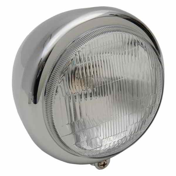 ドラッグスペシャリティーズ DS-280008  ドラッグスペシャリティーズ DS-280008 DS280008 Chrome Custom Springer-Style Headlight Assemblies Headlight - ...