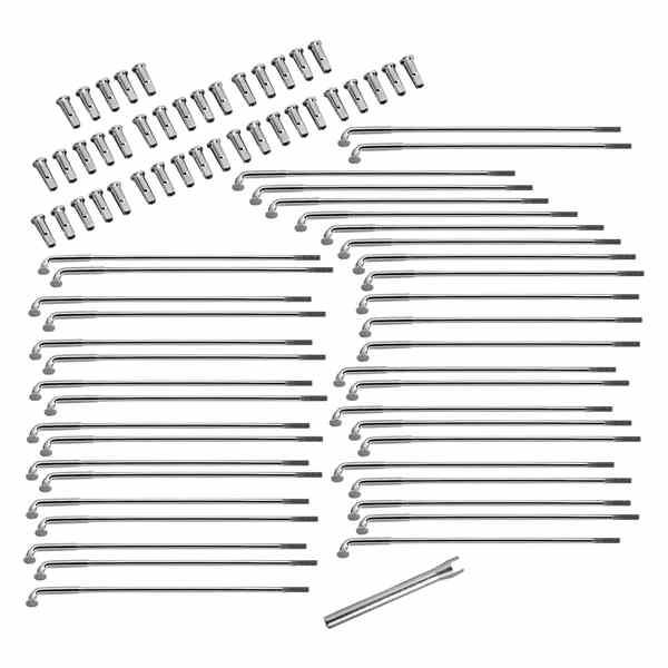 ドラッグスペシャリティーズ DS-380105  ドラッグスペシャリティーズ DS-380105 DS380105 Spoke Set for Spun Steel and Excel Aluminum Rim Spoke Set - Fr...