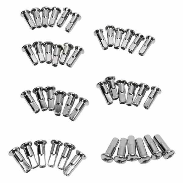 ドラッグスペシャリティーズ DS-380112  ドラッグスペシャリティーズ DS-380112 DS380112 Replacement Nipples for Spoke Set Spoke Nipples - Chrome - Sta...