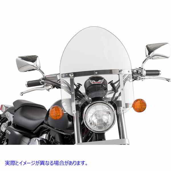 スリップストリーマー HD-0-C  ドラッグスペシャリティーズ DS-710360 DS710360 Mini Police Windshield Mini Police Windshield - Clear  SLIPSTREAMER