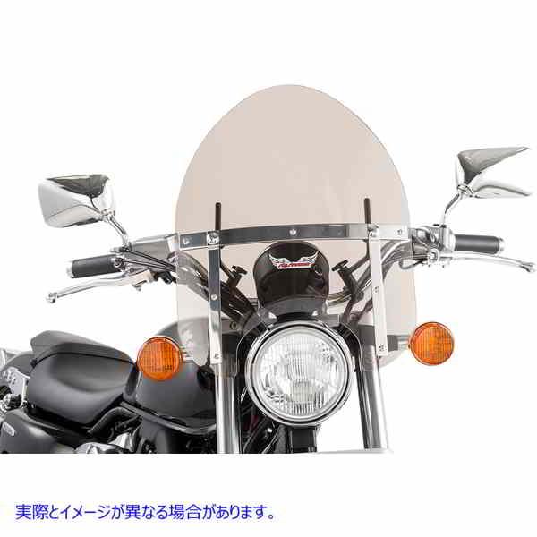 スリップストリーマー HD-0-T  ドラッグスペシャリティーズ DS-710361 DS710361 Mini Police Windshield Mini Police Windshield - Tinted  SLIPSTREAMER