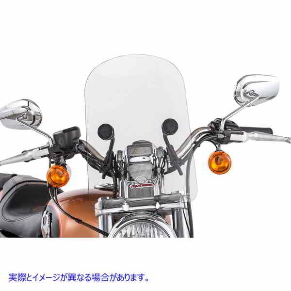 スリップストリーマー HD-3-CLEAR  ドラッグスペシャリティーズ HD3-C HD3C Tombstone Windshield Tombstone Windshield - 14" - Clear  SLIPSTREAMER