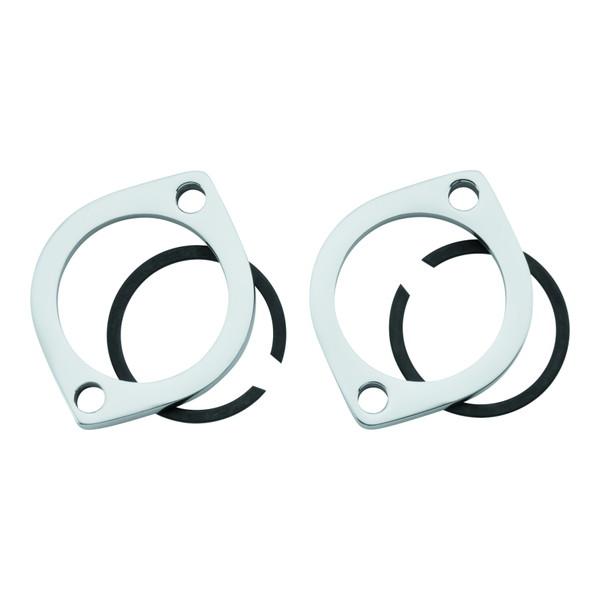 Bikers Choice BKC Exhaust Accessories D Bikers Choice 84-Up Big Twin / 86-22 XL Chrome Exhaust Flange Kit 410488 410488