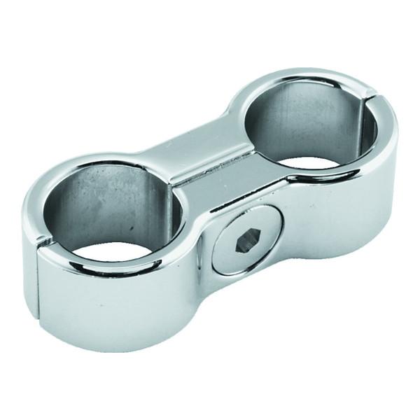 Bikers Choice BKC Hose Seperator Bikers Choice Chrome Plain Oil Hose Separator For 2 Hoses 489604 489604