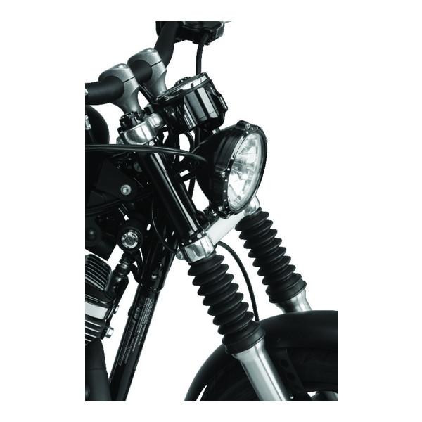 Bikers Choice BKC Fork Accessories D Bikers Choice 39MM Black Short Fork Boots Extended 5in / Collapsed 2.25in (Pair) 66...