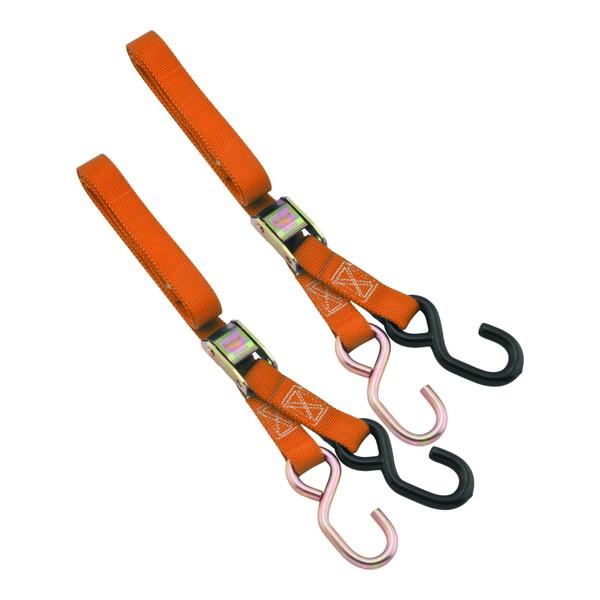 BikeMaster BKM Tie Downs BikeMaster 1in Tiedown - Orange 100505 100505
