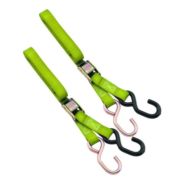 BikeMaster BKM Tie Downs BikeMaster 1in Tiedown - Green 100508 100508