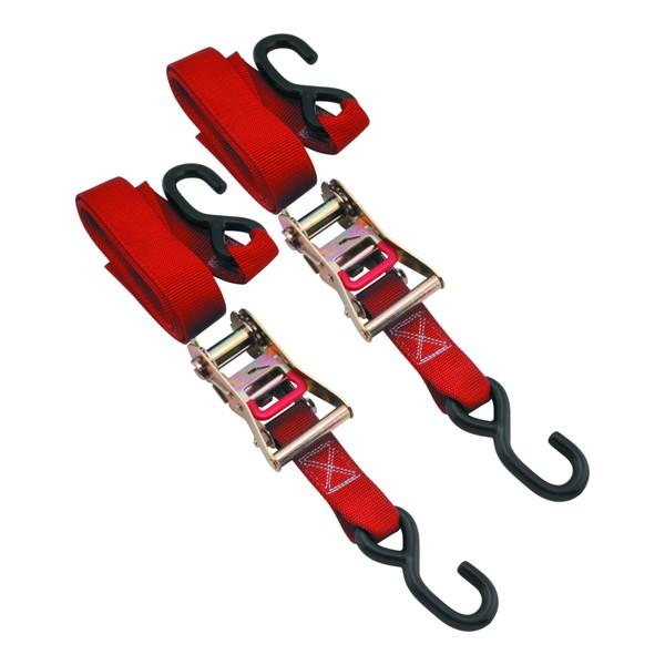BikeMaster BKM Tie Downs BikeMaster Tiedown 1-1/2 Ratchet - Red 100519 100519