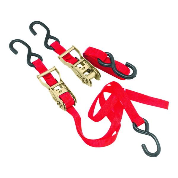 BikeMaster BKM Tie Downs BikeMaster Tiedown 1in Rachet - Red 100522 100522