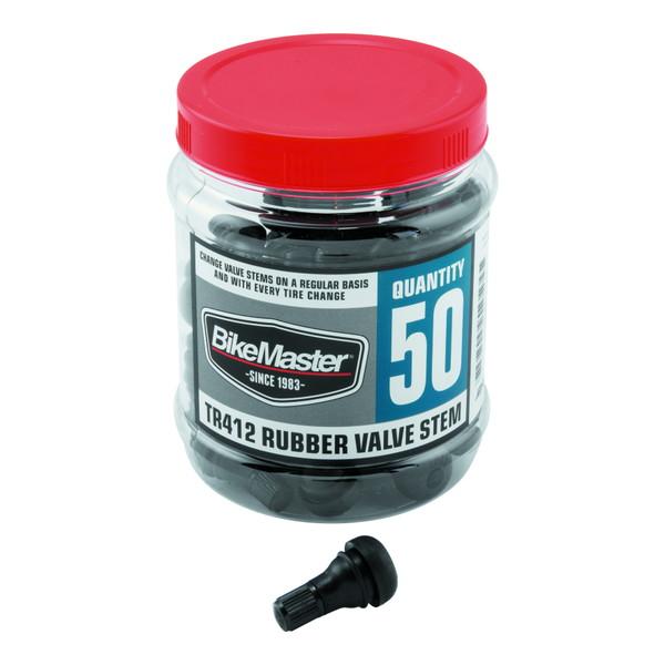 BikeMaster BKM Valve Stems BikeMaster Valve Stem TR412 Rubber Tub/51 151411 151411