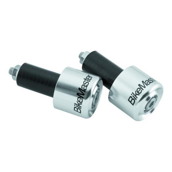 BikeMaster BKM Handlebars D BikeMaster Anodized Aluminum Barend Pair - Silver 152128 152128