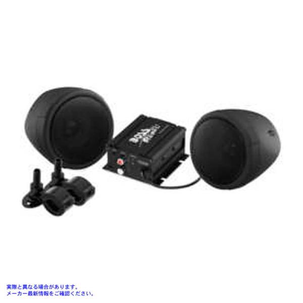 Boss Audio BSA Motorcycle Speakers Boss Audio Systems Motorcycle Speaker Amplifier/ Bluetooth/ 3in Speakers Pair- Black ...