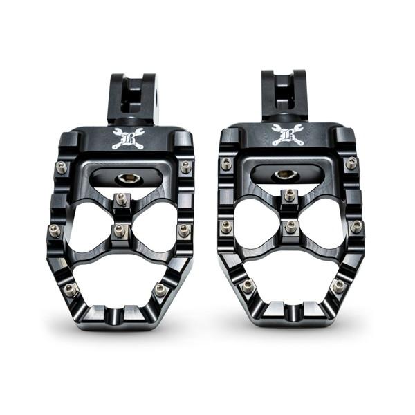 Burly Brand BUR Footpegs Burly Brand 18-24 M8 Softail MX-Evolution Passenger Pegs - Black B13-1017B 750-05902