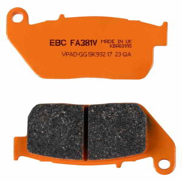 EBC Powersports EBC Semi-Sint Vee Brake Pads EBC 04-10 H-D Sportster XL 883 Sportster Standard Front Left/Right Semi-Sin...