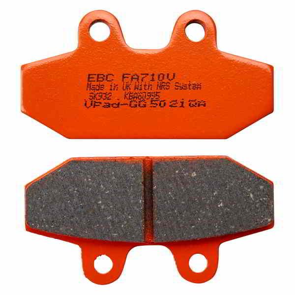 EBC Powersports EBC Semi-Sint Vee Brake Pads EBC 18-22 H-D Softail FLFB Fatboy 107 (6 Wheel Options) Rear Right Semi-Sin...