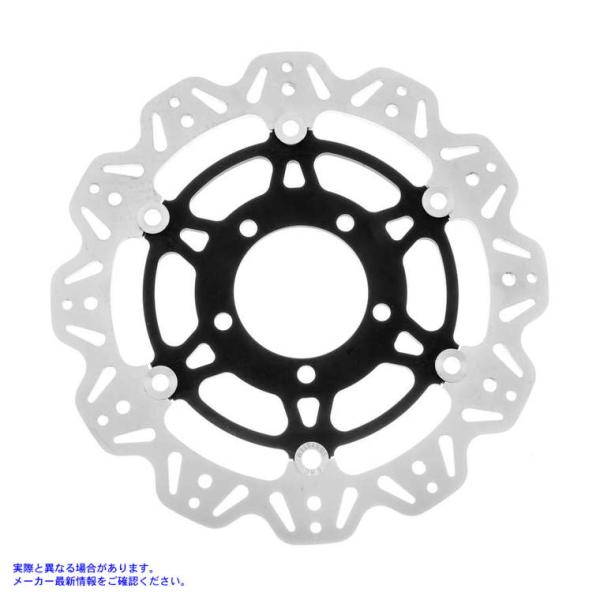 EBC Powersports EBC Vee Rotors EBC 07-12 Kawasaki ZX6R ZX 600 P/R Front Left/Right Vee Floating Black Rotor VR4152BLK 61...