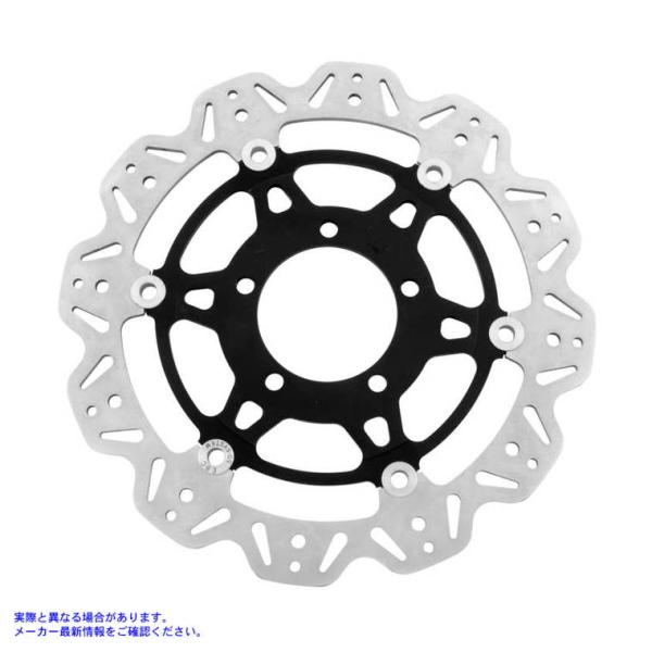 EBC Powersports EBC Vee Rotors EBC 13-17 Kawasaki ZX-6R ZX 636 E Front Left/Right Vee Floating Black Rotor VR4155BLK ebc...