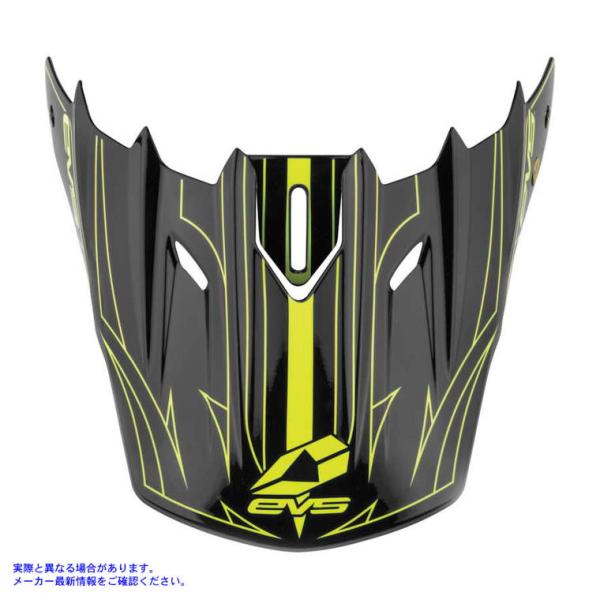 EVS EVS T5 Helmet Visors EVS T5 Pinner Visor - Black/Hiviz Yellow H16T5P-VSBKHVY 727881