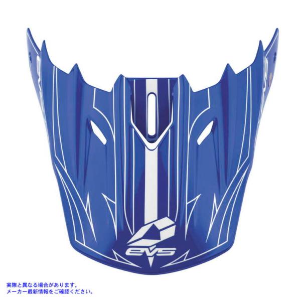 EVS EVS T5 Helmet Visors EVS T5 Pinner Visor - Blue/White H16T5P-VSBUW 727884