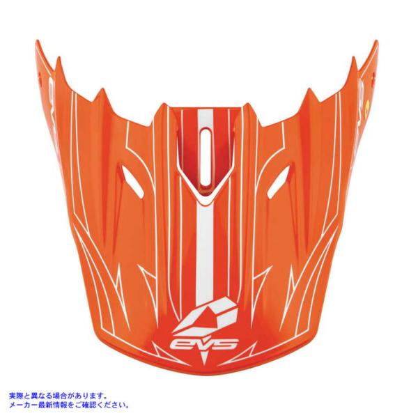 EVS EVS T5 Helmet Visors EVS T5 Pinner Visor - Orange/White H16T5P-VSOW 727885