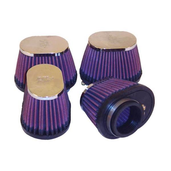 K&amp;N Engineering KN Motorcycle Direct Fit Air Filters K&amp;N Universal Chrome Filter 1.75in Flange ID / 4in Length x...