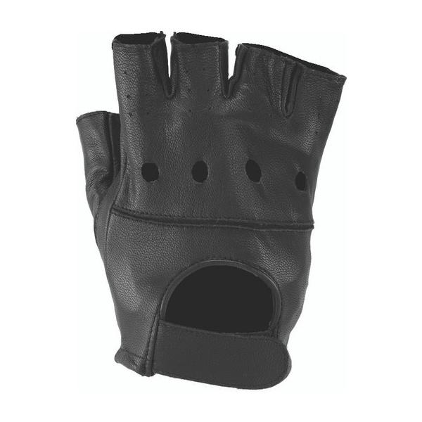 Kuryakyn KUR Hollister Shorty Gloves Kuryakyn Leather By River Road Hollister Shorty Gloves Black - 3XL 094459 094459
