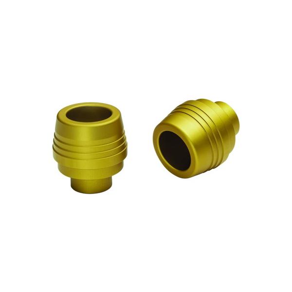 Kuryakyn KUR Axle Nut Caps D Kuryakyn Lodestar Axle Sliders Gold 3801 420482