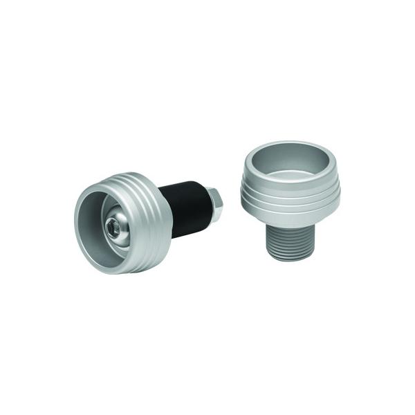 Kuryakyn KUR Axle Nut Caps D Kuryakyn Lodestar Front Axle Slider Silver 3816 430025