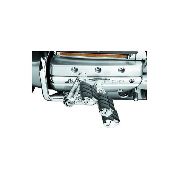 Kuryakyn KUR Foot Pegs F Kuryakyn Ergo II Dually ISO Pegs With Long Arms Chrome 4056 497543