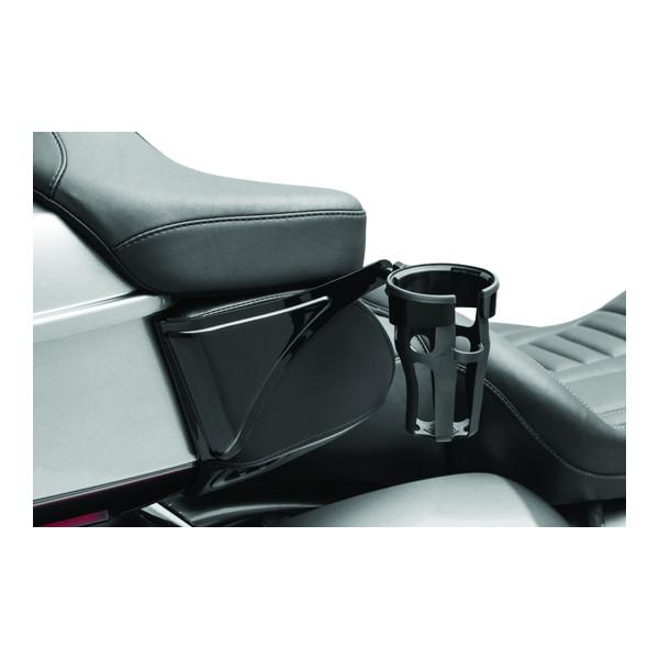 Kuryakyn KUR Drink Holders C Kuryakyn Reflex Drink Holder Right Side HD Touring Passenger Mount 14 and Up Gloss Black 64...