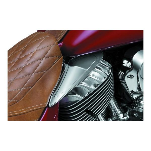 Kuryakyn KUR Heat Deflectors Kuryakyn Saddle Shields Heat Deflectors 14-Up Indian Models(excluding Scout) Smoke 7181 419808