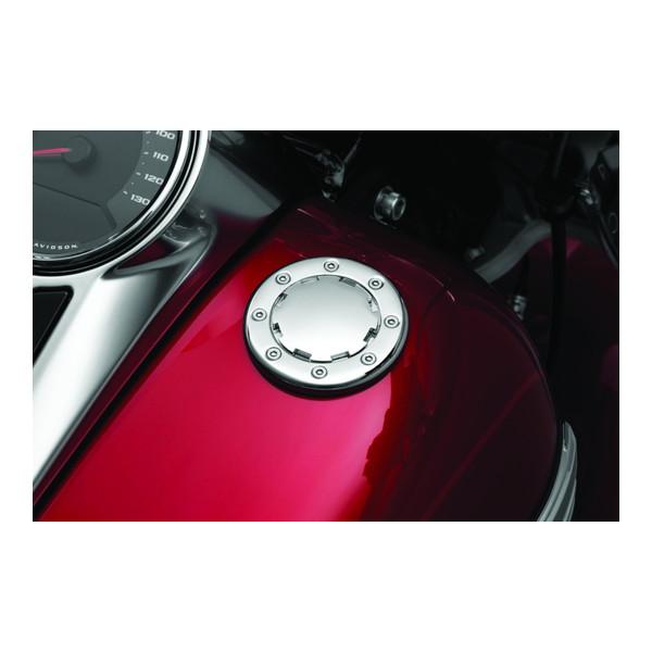 Kuryakyn KUR Fuel Doors &amp; Caps D Kuryakyn Vented Flush Mount Gas Cap Chrome 7434 424865