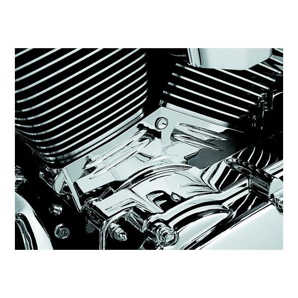 Kuryakyn KUR Cylinder Base Covers C Kuryakyn Twin Cam Cylinder Base Cover 99-06 Chrome 8143 497864