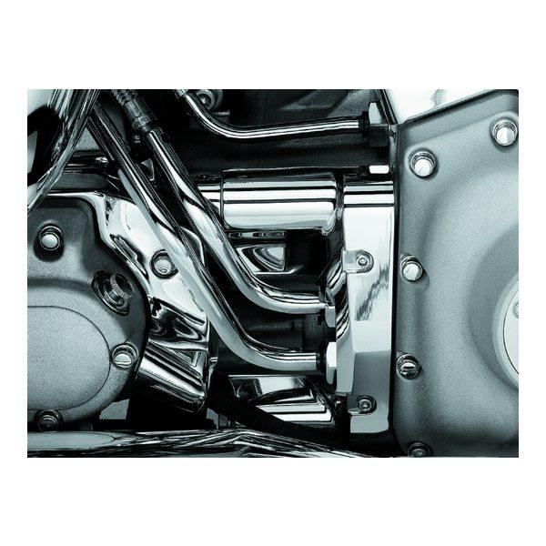 Kuryakyn KUR Engine Dress Up Covers E Kuryakyn Deluxe Oil Line Nacelle Cover 00-06 Softail Models Chrome 8204 496955