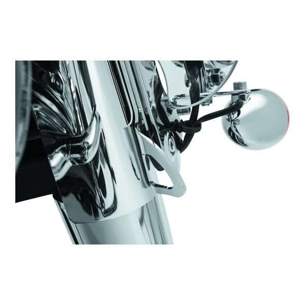 Kuryakyn KUR Tie-Down Brackets E Kuryakyn Tie Down Bracket 14-22 Indian Chrome 968 488973