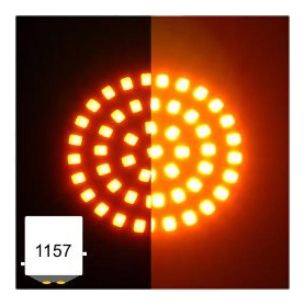 Letric Lighting LET Bullet Turn Signal Inserts Letric Lighting Bullet Styl Insrt 1157 H/L Amb LLC-B7A LE0002