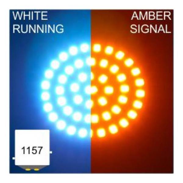 Letric Lighting LET Bullet Turn Signal Inserts Letric Lighting Bullet Styl Insrt 1157 H/L Amb LLC-B7WA LE0004