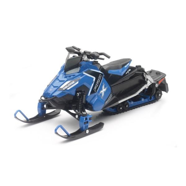New Ray Toys NRT Snowmobiles New Ray Toys Polaris Switchback Pro-X 800 Snowmobile (Blue)/ Scale - 1:16 57783B 155260