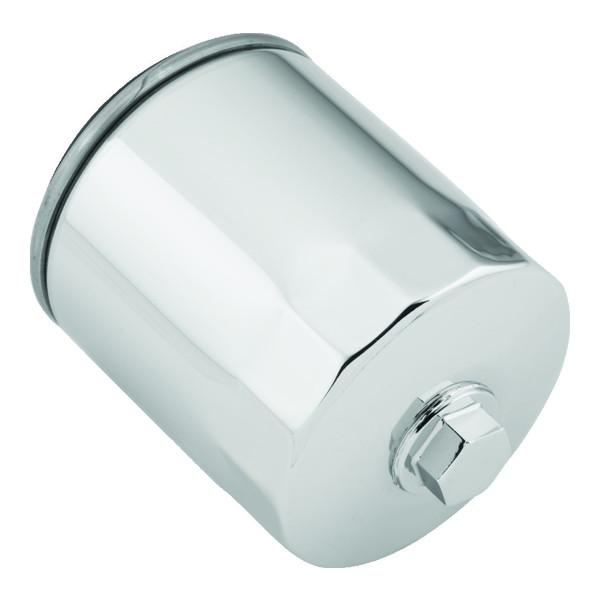 TwinPower TWP Oil Filters Twin Power Twin Cam and M8 Chrome Magnetic Oil Filter With Nut Rpls H-D 63798-99 w/ Backflow V...