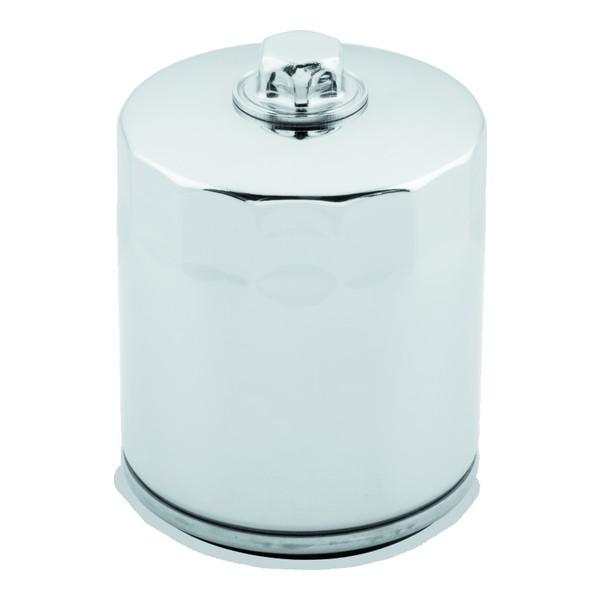 TwinPower TWP Oil Filters Twin Power Twin Cam and M8 Chrome Oil Filter With Nut Replaces H-D 63798-99 with Backflow Valv...