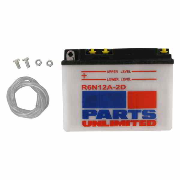 パーツアンリミテッド R6N12A-2D  ドラッグスペシャリティーズ R6N12A-2D R6N12A2D Conventional Battery Conventional Battery  PARTS UNLIMITED