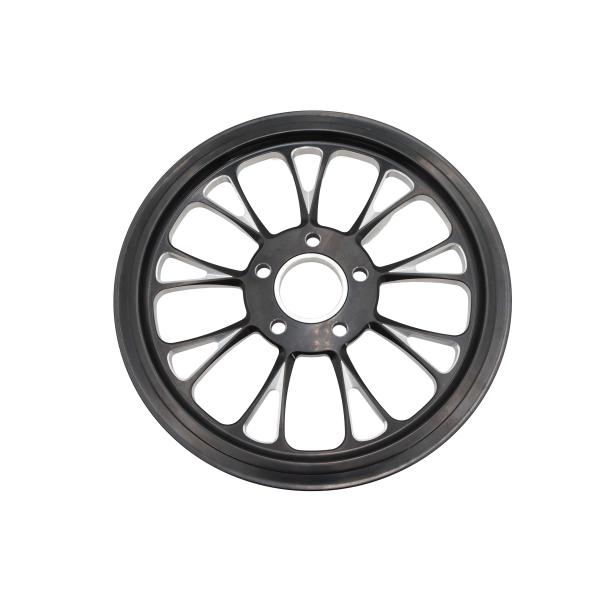 V-TWIN 品番 20-4653 Manhattan Rear Drive Pulley 65 Tooth Black Cut Ultima    Vツイン お取寄せ品