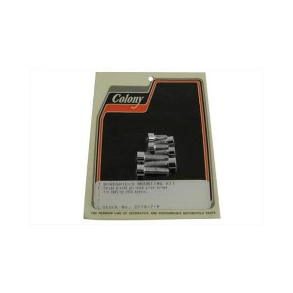 V-TWIN 品番 2179-7-P Windshield Mount Kit Polished Colony    Vツイン お取寄せ品