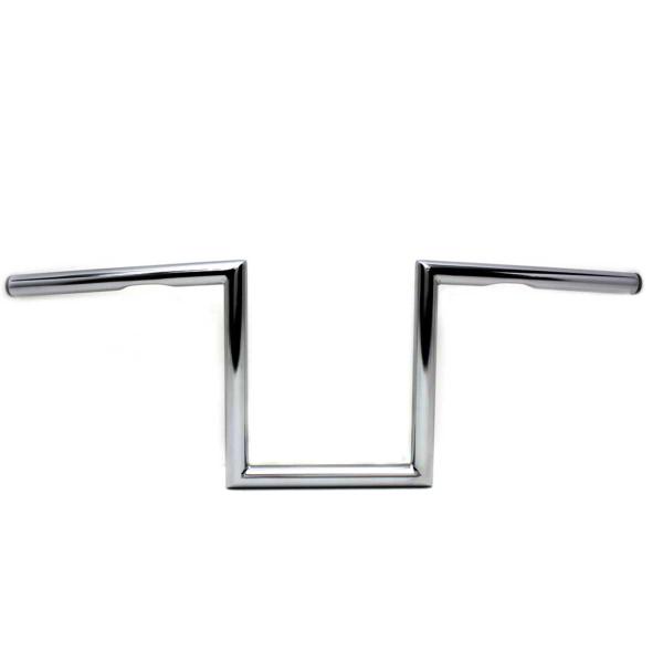 V-TWIN 品番 25-0428 10 inch Z Handlebar with Indents Chrome MCM    Vツイン お取寄せ品