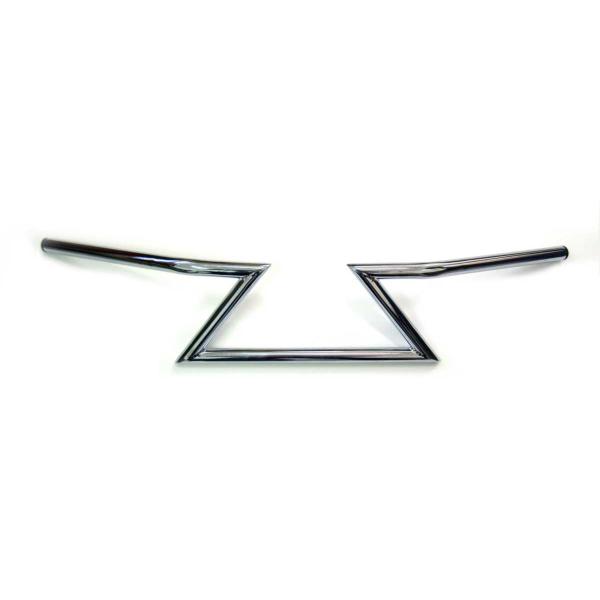 V-TWIN 品番 25-0860 Chrome 6 inch Z Handlebars without Indents MCM    Vツイン お取寄せ品