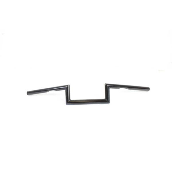 V-TWIN 品番 25-1281 4 inch Z Handlebar with Indents Black MCM    Vツイン お取寄せ品