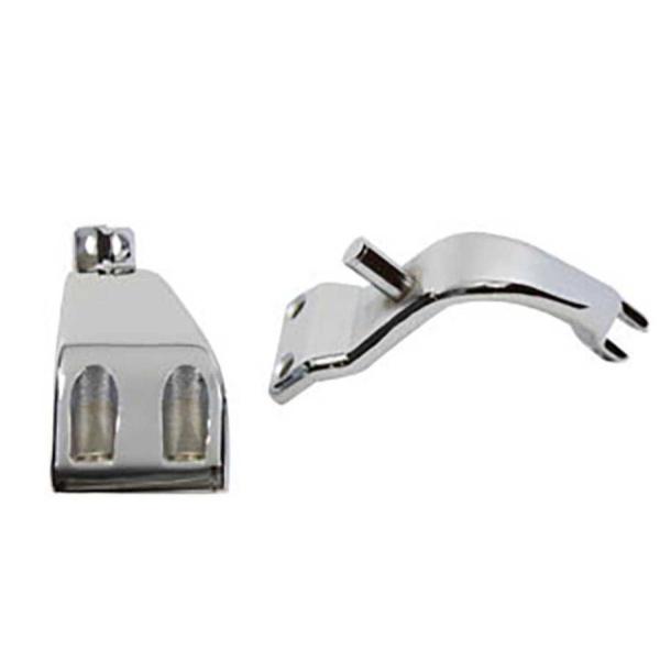 V-TWIN 品番 27-0804 FXD Driver Footpeg Support Set Chrome V-Twin 50639-90 50649-90  Vツイン お取寄せ品